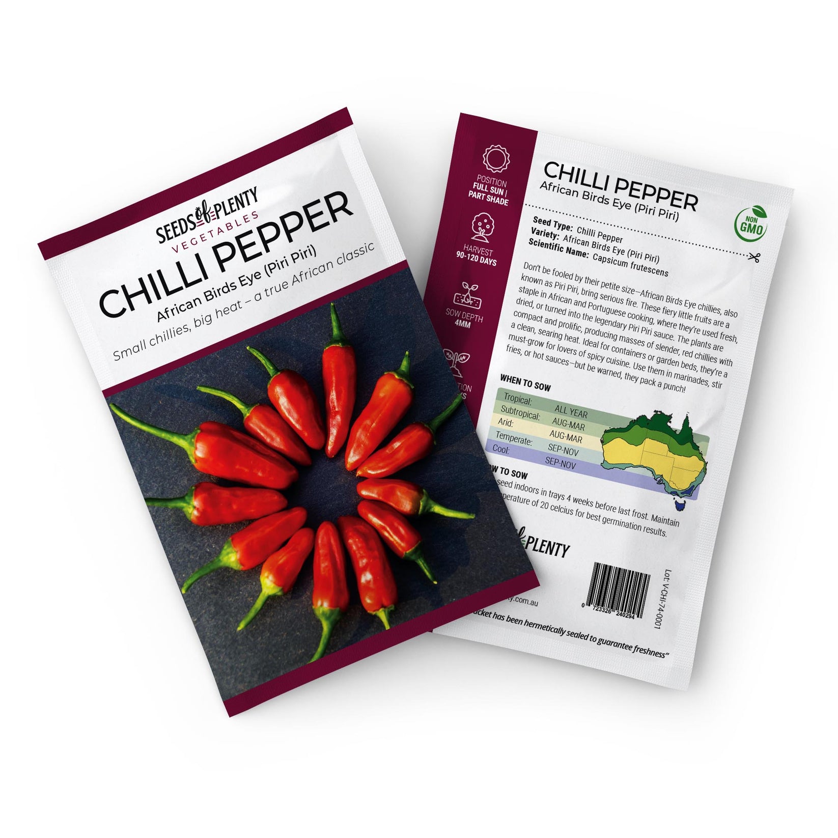 CHILLI PEPPER - African Birds Eye (Piri Piri) | Buy Online at Seeds Of ...